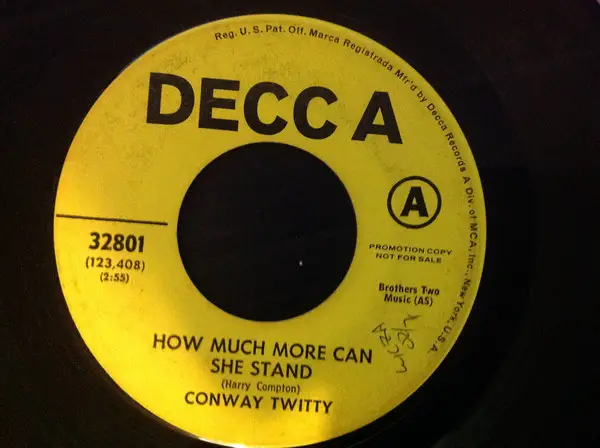 Conway Twitty - How Much More Can She Stand