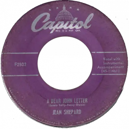 Jean Shephard And Ferlin Husky - A Dear John Letter
