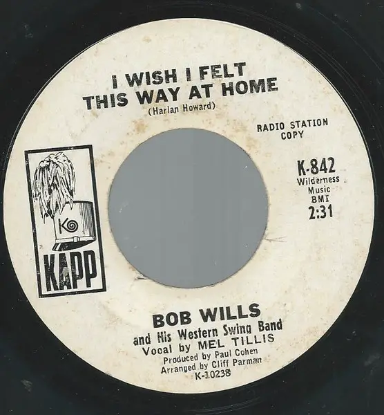 Mel Tillis - I Wish I Felt This Way at Home