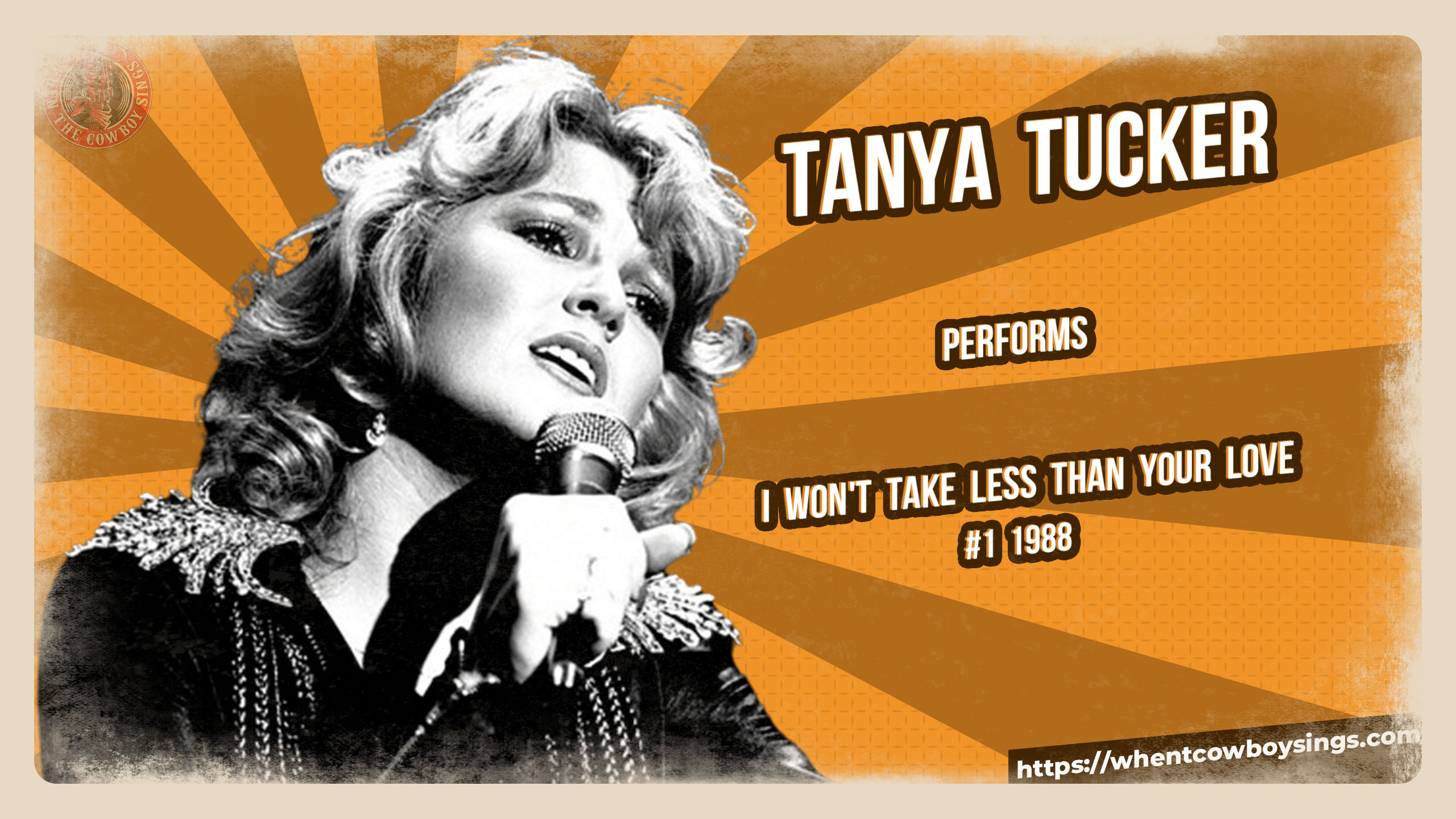 Tanya Tucker - I Won't Take Less Than Your Love